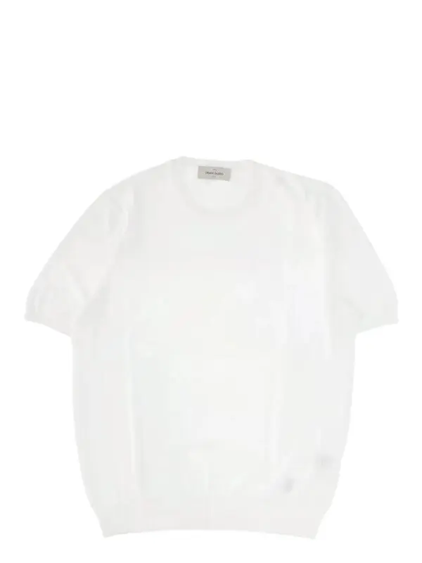 GRAN SASSO Crew-neck Knitted T-shirt - White