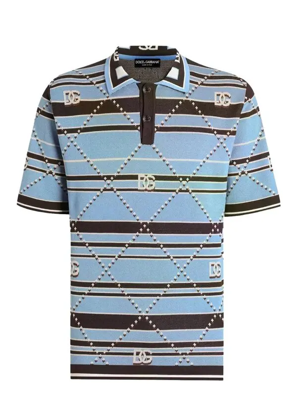 Dolce & Gabbana Cotton Polo Shirt - Blue