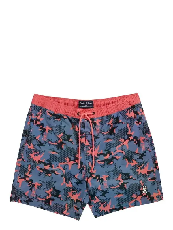 Psycho Bunny Printed Swim Shorts - Blue