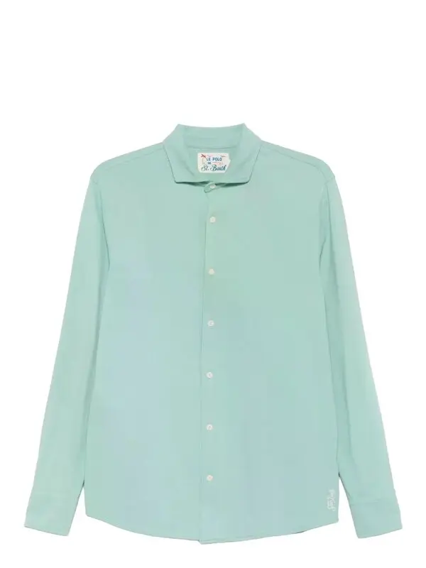 MC2 SAINT BARTH Stretch-cotton Shirt - Green