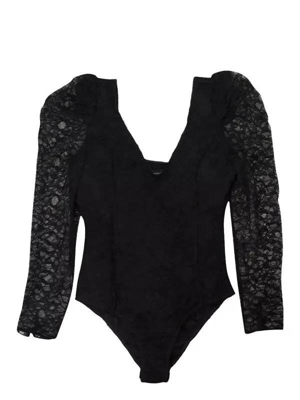 Callipygian Lace Bodysuit - Black