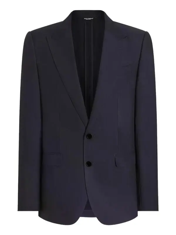 Dolce & Gabbana Peak-lapel Tailored Blazer - Blue