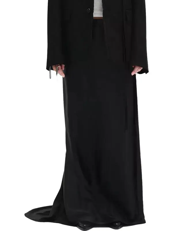 ANN DEMEULEMEESTER Eveline Silk Maxi Skirt - Black