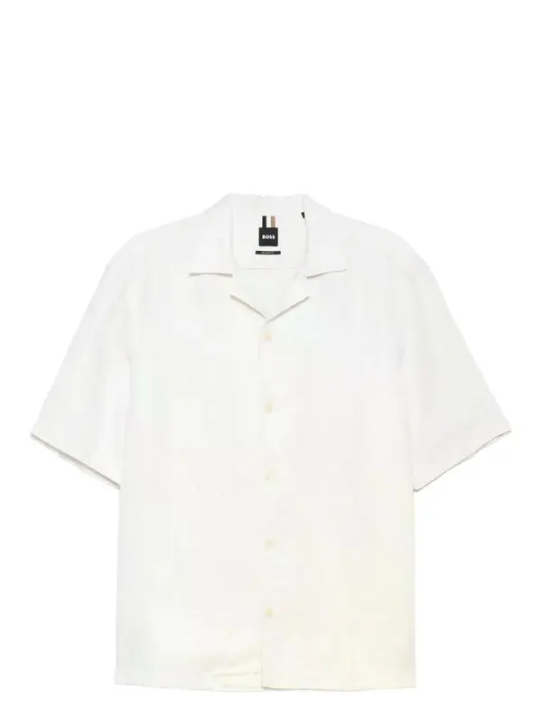 BOSS Camp-collar Shirt - Neutrals