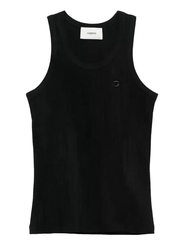 Coperni Organic Cotton Tank Top - Black