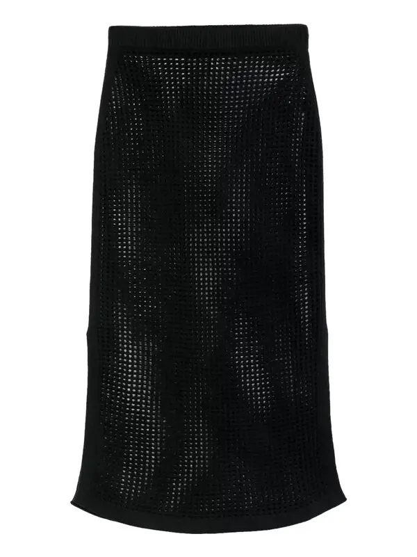 MC2 SAINT BARTH Darline Mid-length Skirt - Black