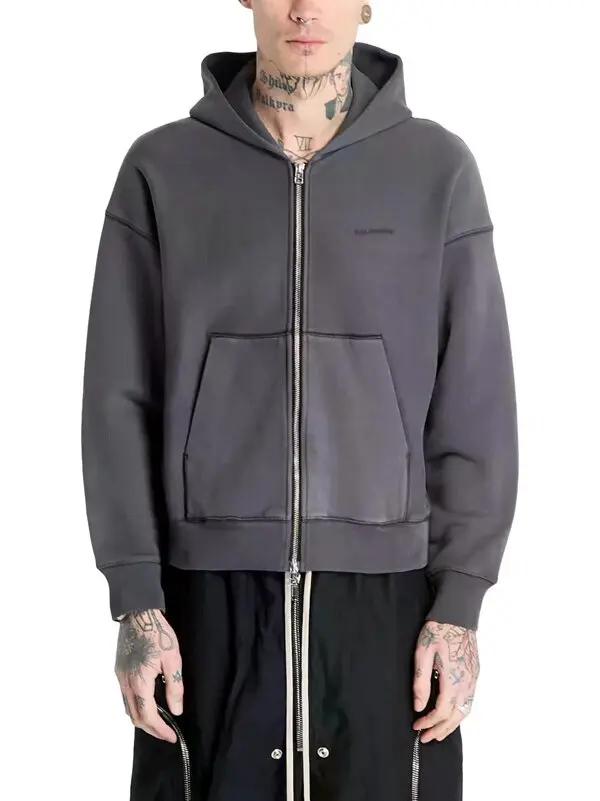 HAL STUDIOS Cotton Zip-up Hoodie - Grey