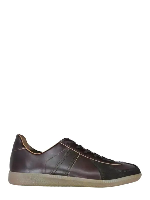 REPRODUCTION OF FOUND German Military Panelled Sneakers - Red