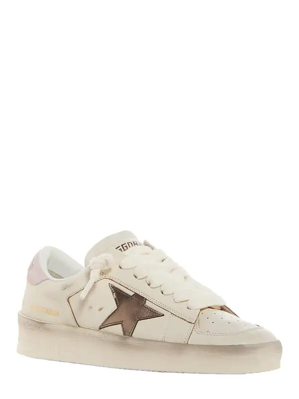 GOLDEN GOOSE Stardan Low Top Sneakers - White Brown