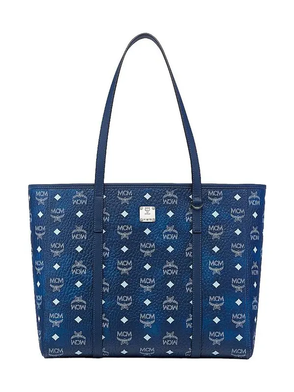 Mcm Toni Vi Shopper Tote - Blue
