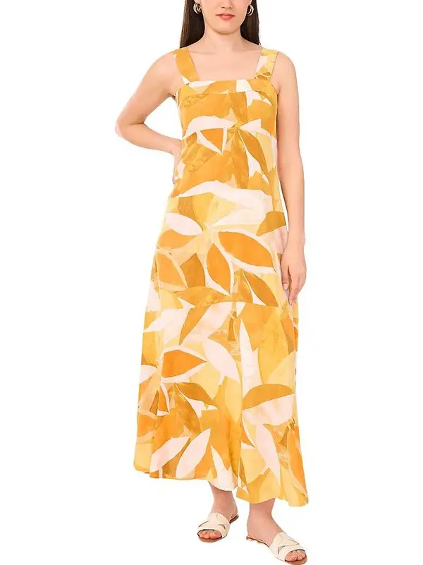 Vince Camuto Thick Strap Maxi Dress - Tangerine
