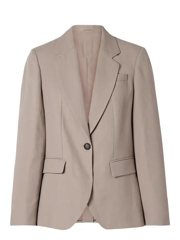 Brunello Cucinelli Twill Blazer - Neutrals