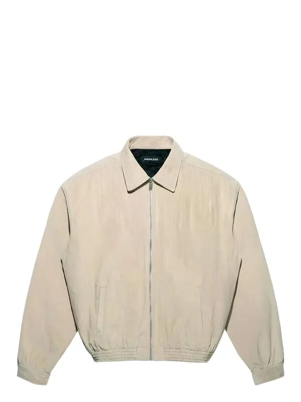 MAINLESS Corduroy Zip-up Jacket - Neutrals
