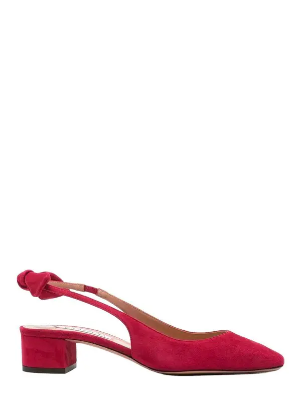 AQUAZZURA 35mm Very Bow Tie Pumps - Pink