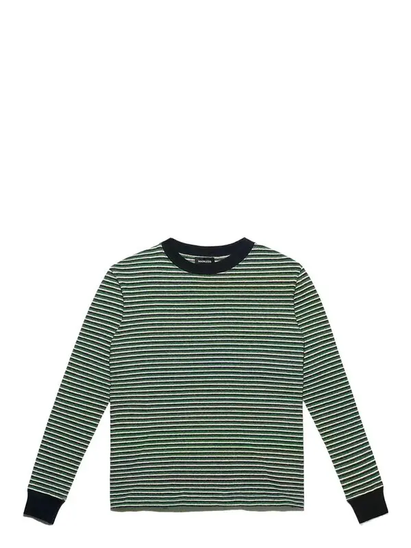 MAINLESS Striped Long-sleeve Top - Blue
