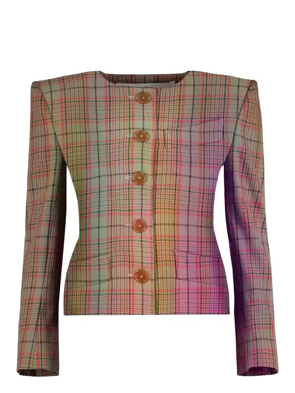 VIVIENNE WESTWOOD Checked Blazer - Neutrals