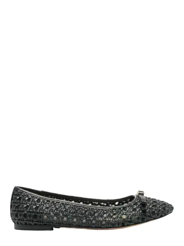 TWINSET Leather Ballet Flats - Black