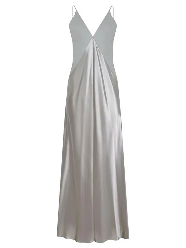 Alberta Ferretti Ice Satin Dress - Grey