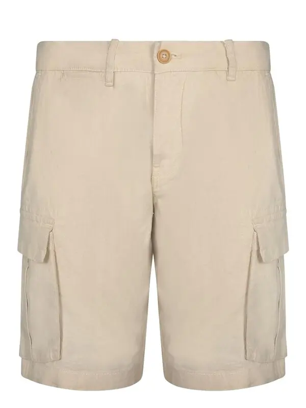 PENINSULA SWIMWEAR Linen Bermuda Shorts - Beige