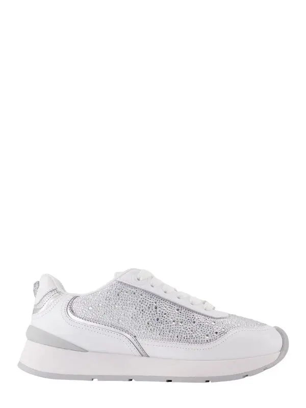 Versace Lace Up Sneakers - White