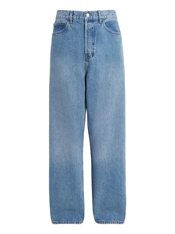FRAME Baggy High-rise Jeans - Blue