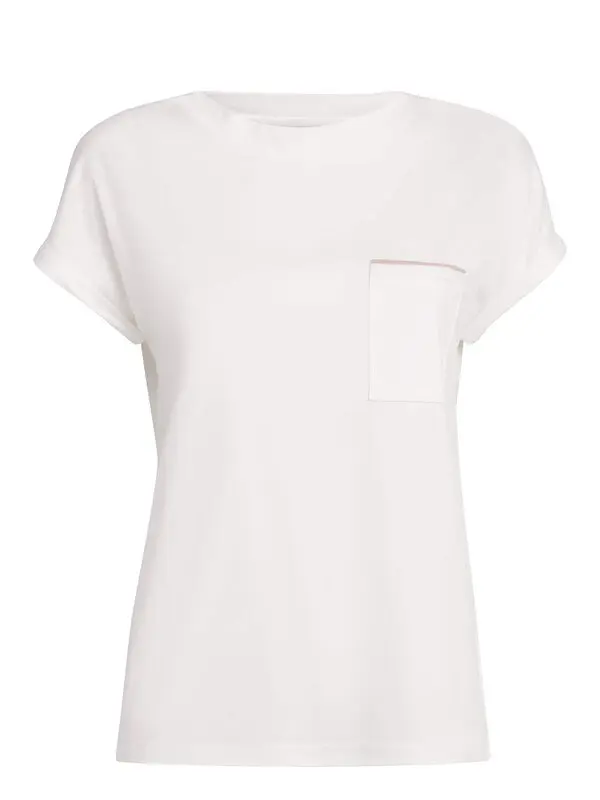 Eleventy Cotton Chest-pocket T-shirt - White