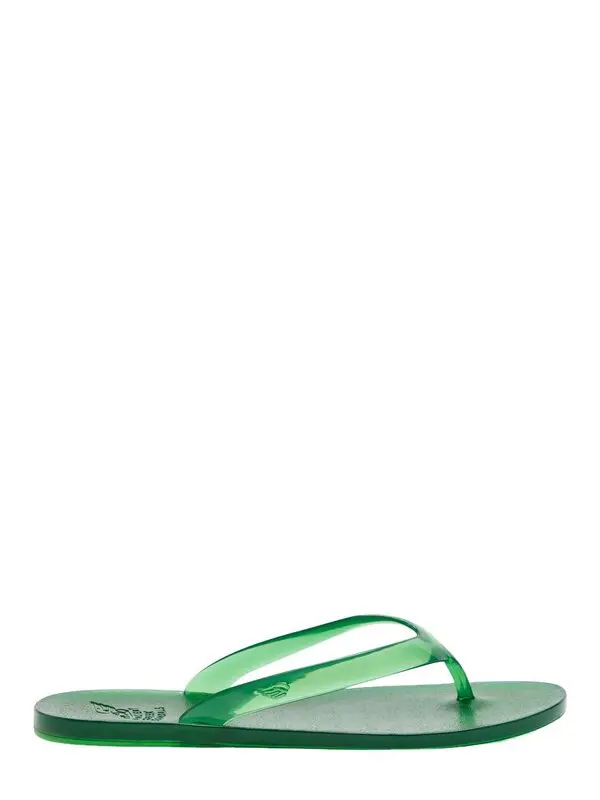 ANCIENT GREEK SANDALS Jelly Flip Flops - Green