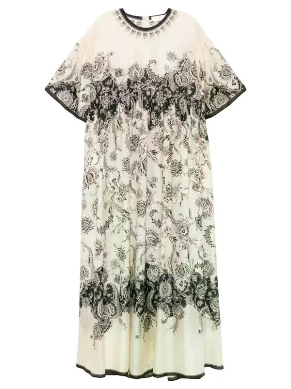 Zimmermann Paisley-print Maxi Dress - Neutrals