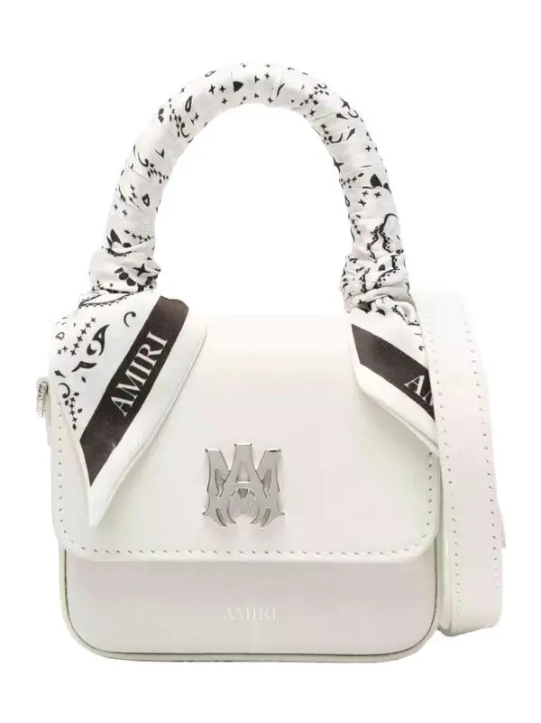 Amiri Leather Mini Bag - Neutrals