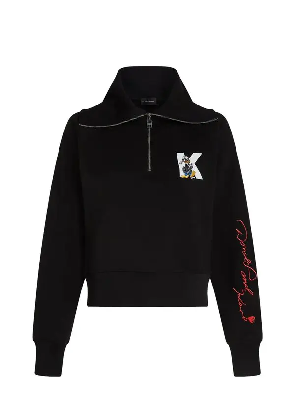 Karl Lagerfeld X Disney Cotton-blend Sweatshirt - Black