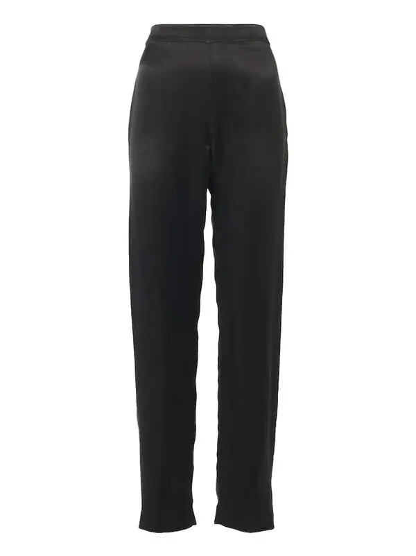 THE ROW Miros Cady Straight Pants - Black