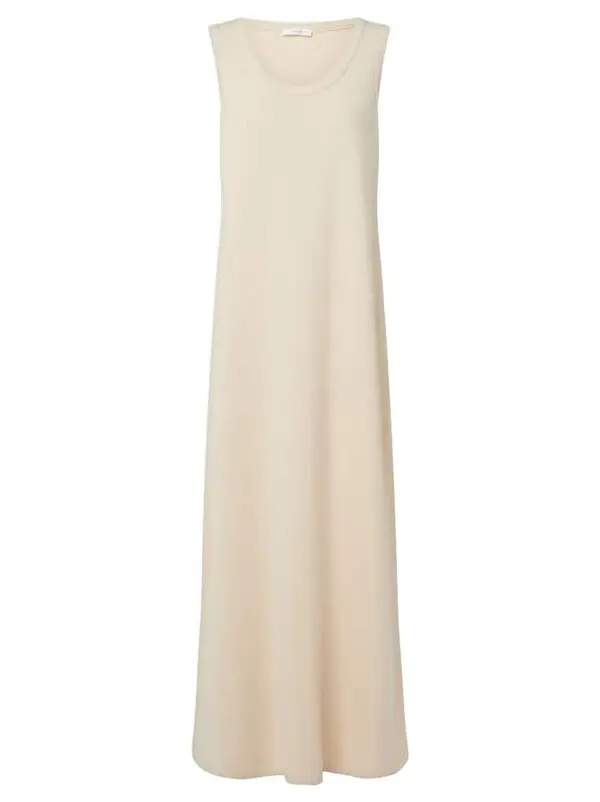 THE ROW Tetzi Cotton Jersey Maxi Dress - Beige