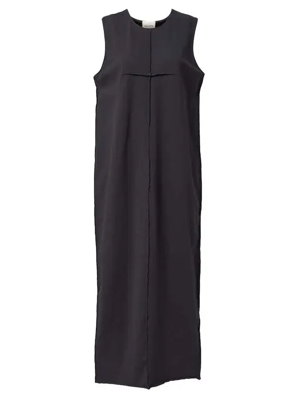 Khaite Hal Cotton Maxi Dress - Black
