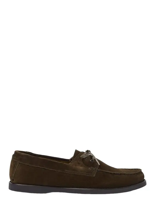 SAMAN AMEL City Moc Suede Moccasins - Brown