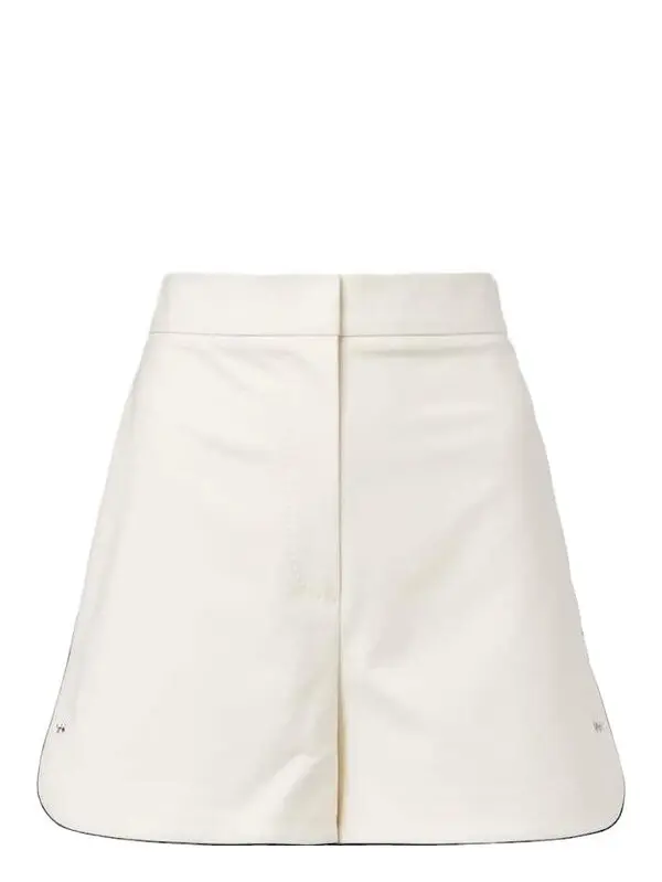 Max Mara Orbit Cotton-blend Canvas Shorts - White