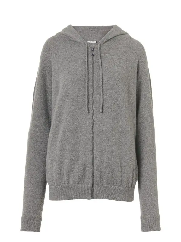 THE ROW Kawoa Cashmere Zip-up Hoodie - Grey