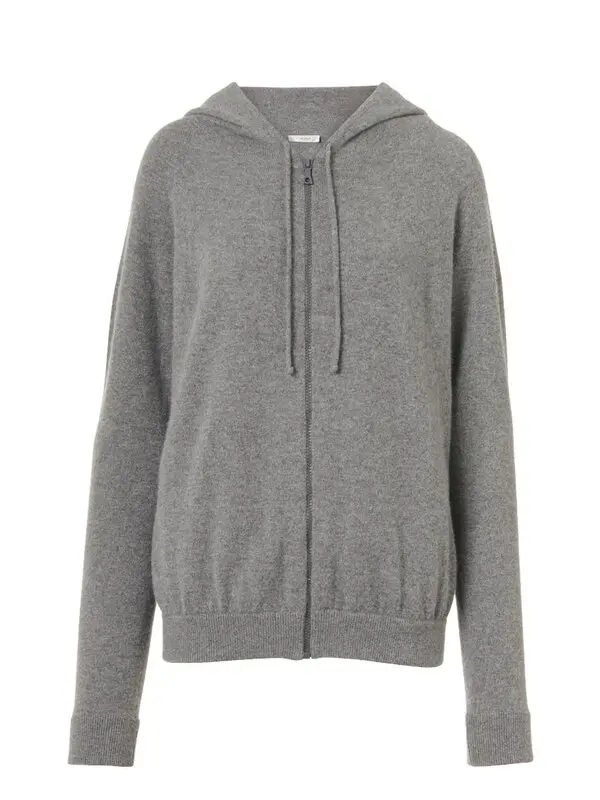 THE ROW Kawoa Cashmere Zip-up Hoodie - Grey