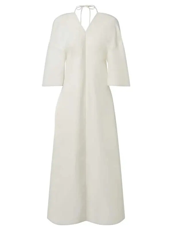 THE ROW Mia Open-back Silk Maxi Dress - White