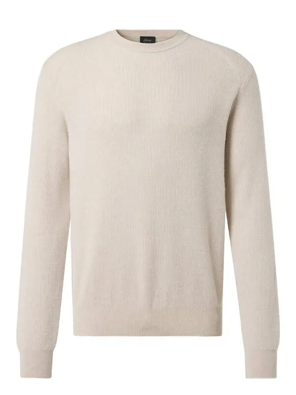 Brioni Cashmere And Wool Sweater - Beige