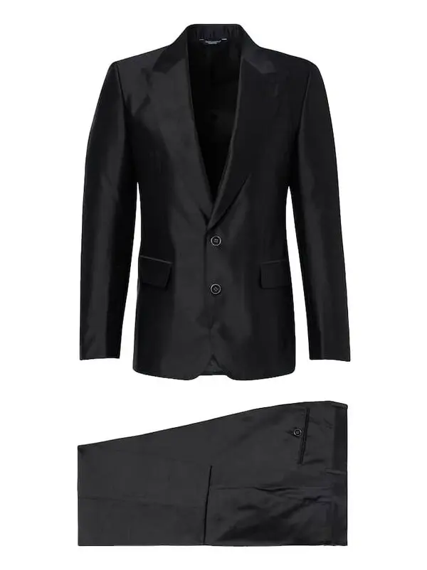Dolce & Gabbana Silk Twill Suit - Black