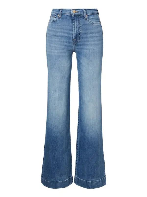 7 For All Mankind Modern Dojo Wide-leg Jeans - Blue