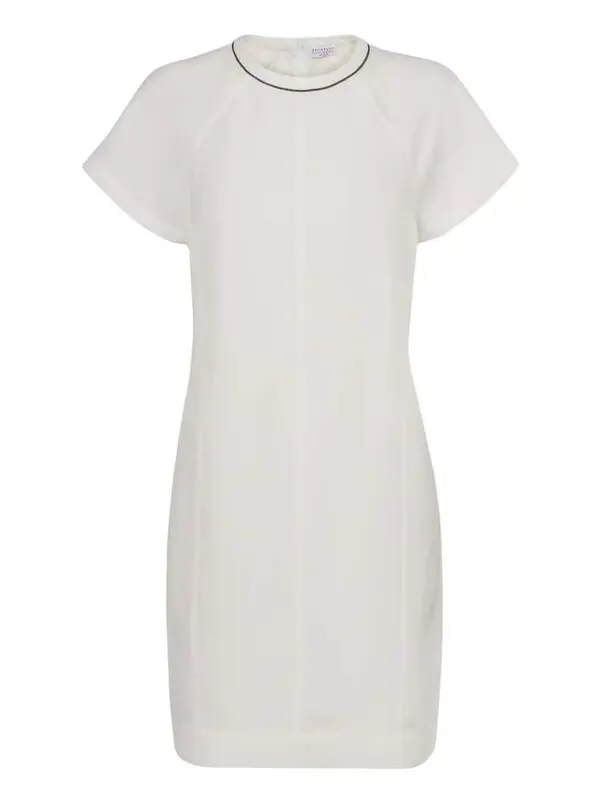 Brunello Cucinelli Monili Minidress - White