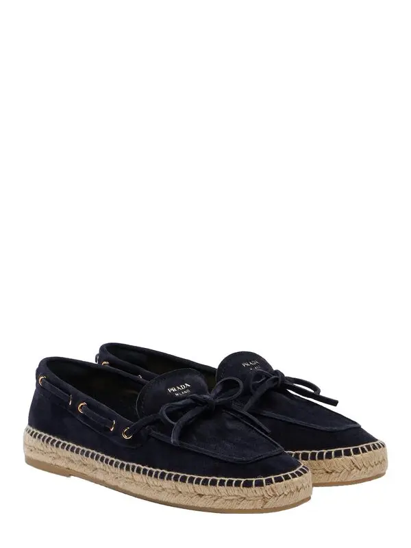 Prada Suede Espadrilles - Blue