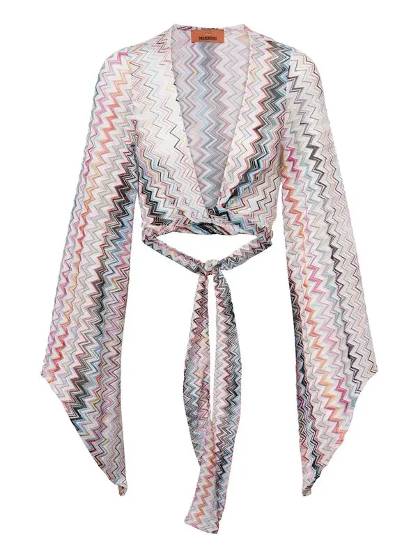 Missoni Zigzag Cropped Blouse - Multicoloured