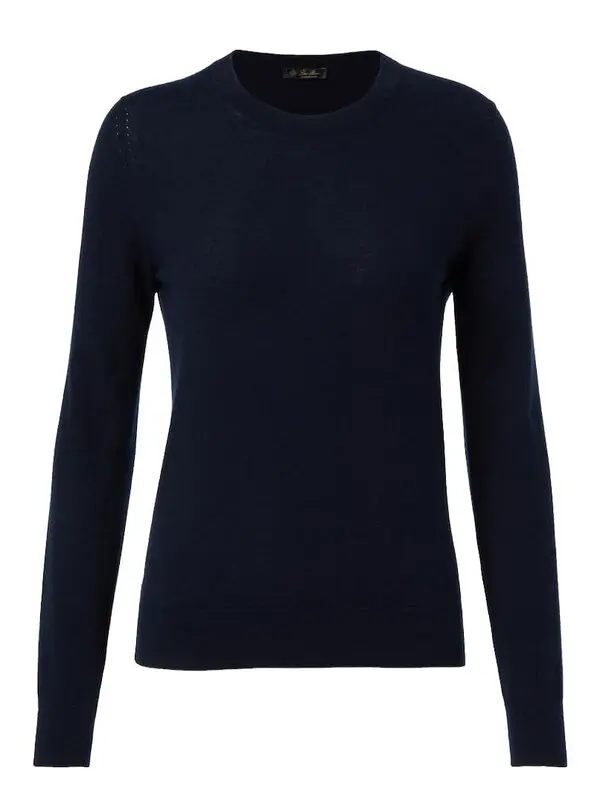 Loro Piana Neo Piuma Cashmere Sweater - Blue