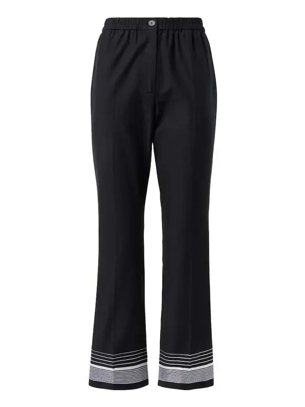 JOSEPH Tottenham Cropped Straight Pants - Black