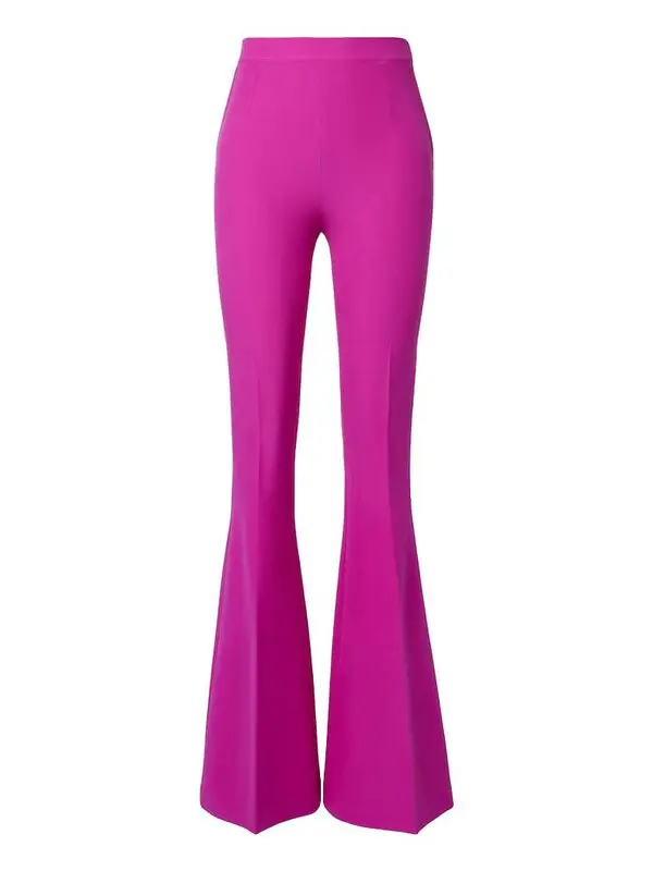 Safiyaa High-waisted Flared Trousers - Purple