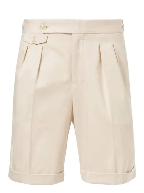 Brunello Cucinelli Cotton Bermuda Shorts - Beige