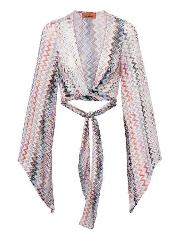 Missoni Zigzag Cropped Blouse - Multicoloured