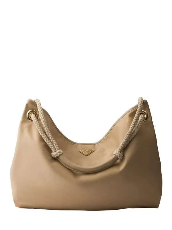 Prada Large Re-nylon Shoulder Bag - Brown